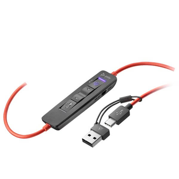 Plantronics Blackwire 8225-M USB-C / USB-A Headset | 8X225AA | Headset ...